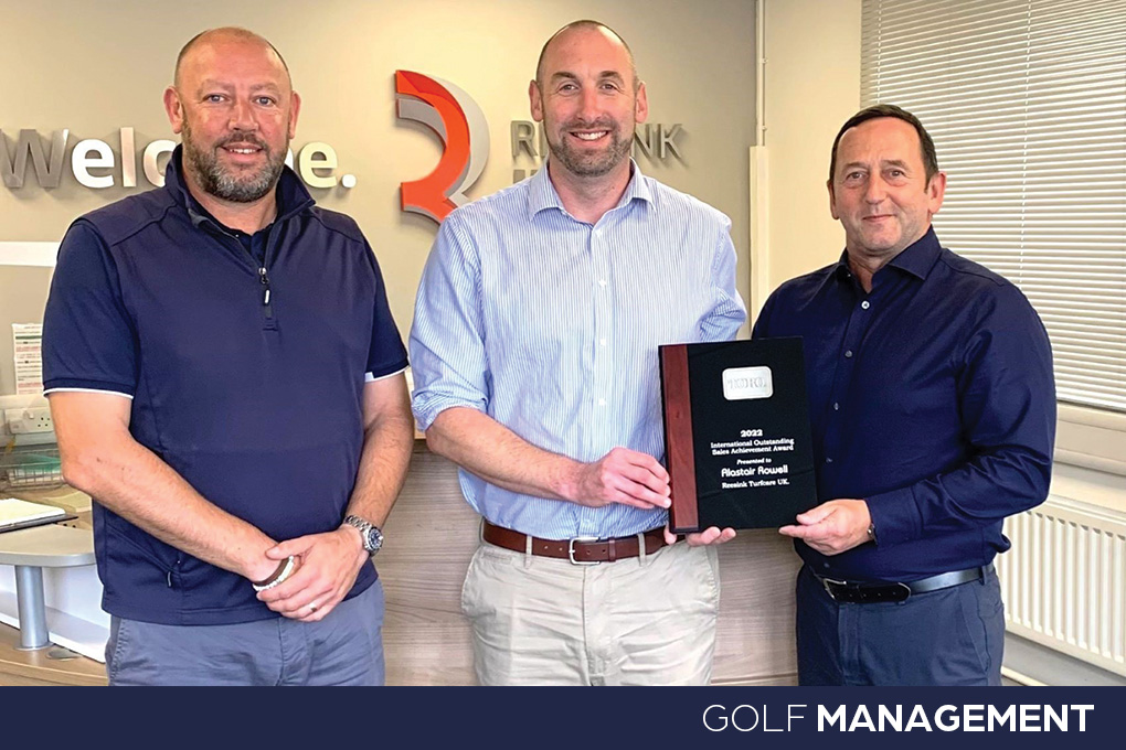 Reesink Awarded Outstanding Sales Achievement From Toro